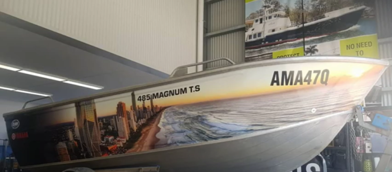 Boat Wraps Gold Coast, Tinnie Wraps from $950 Print Image Signs
