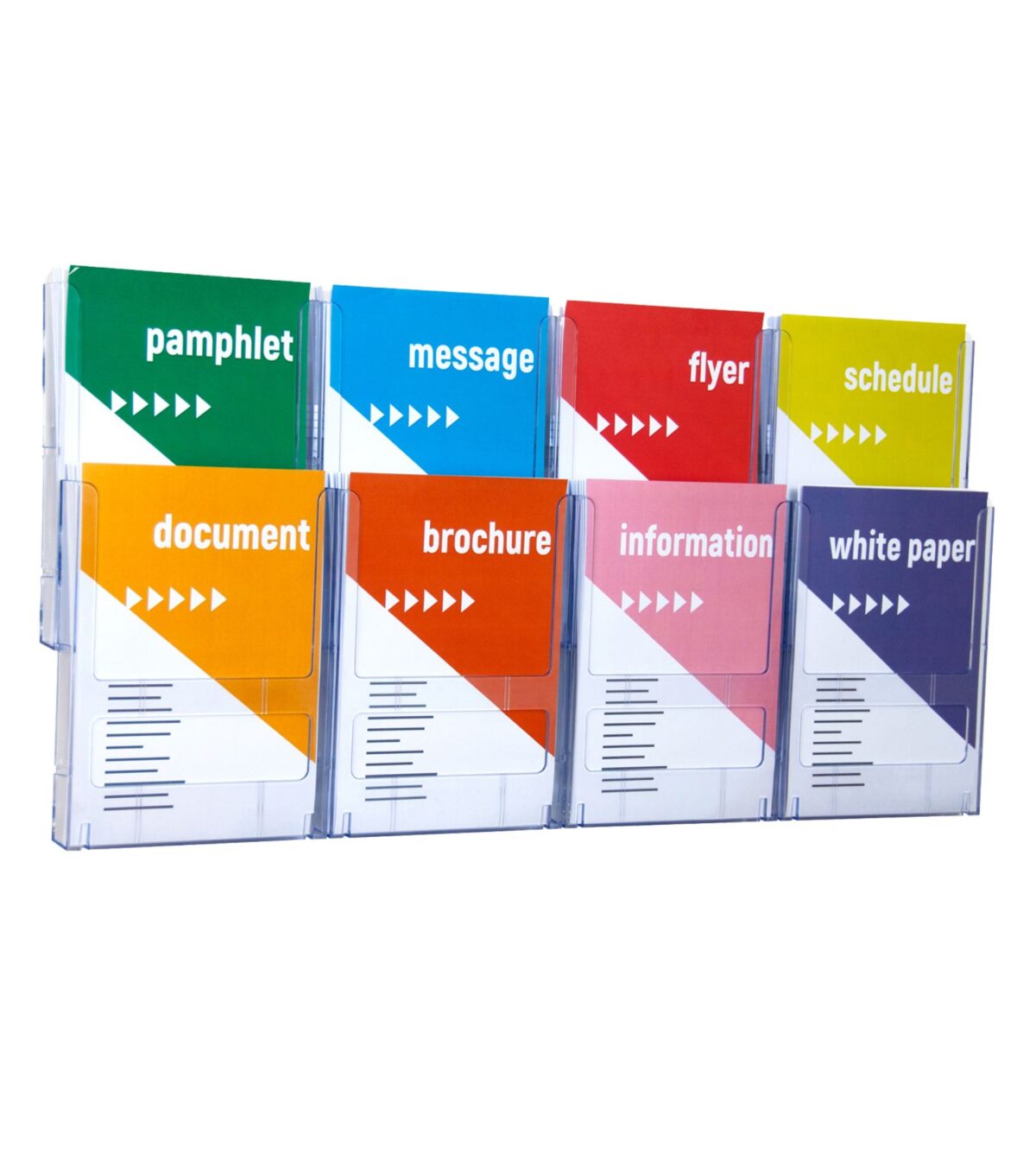 DLE Wall Mounted Brochure Holder, Print Image Signs