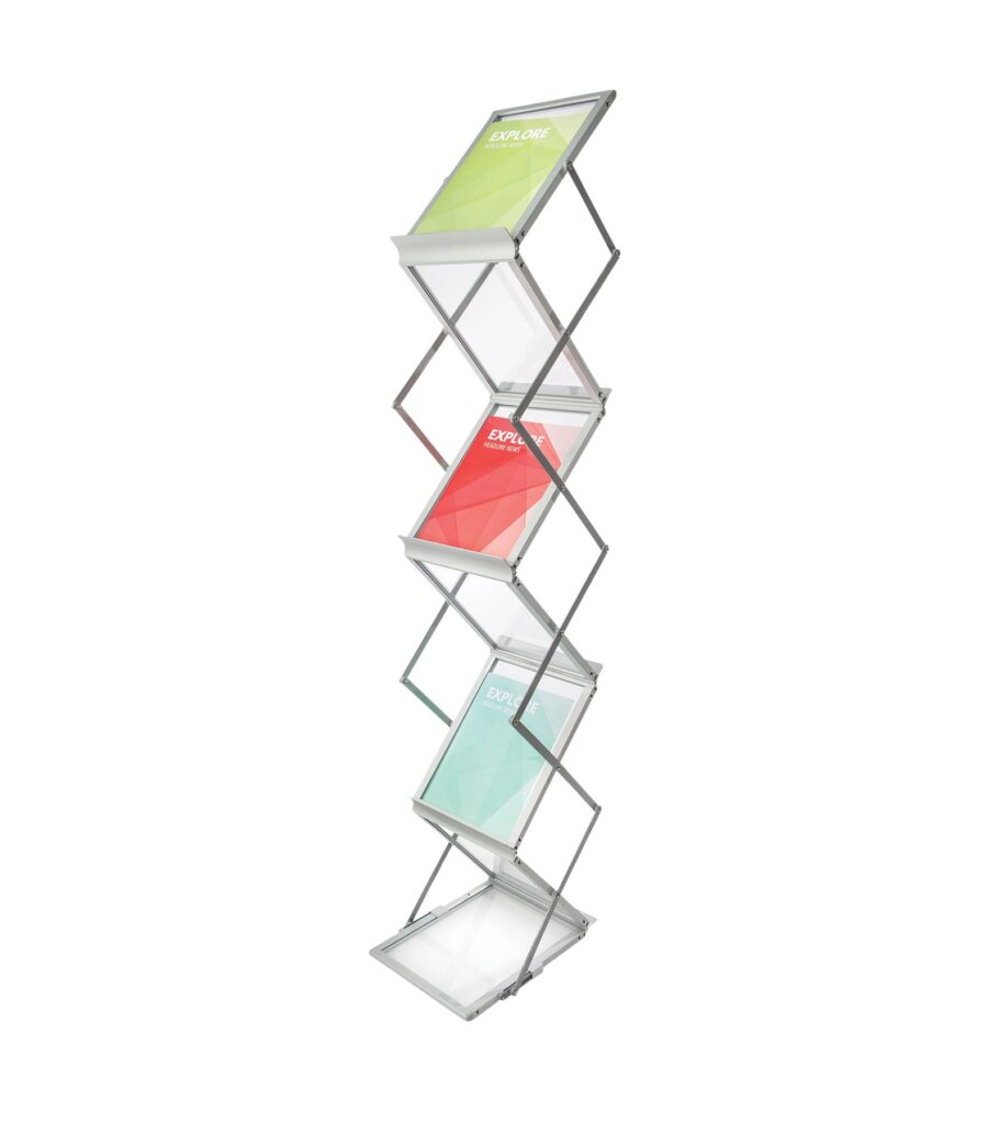 Zig Zag Brochure Stand and Carry Case for A4 Brochures